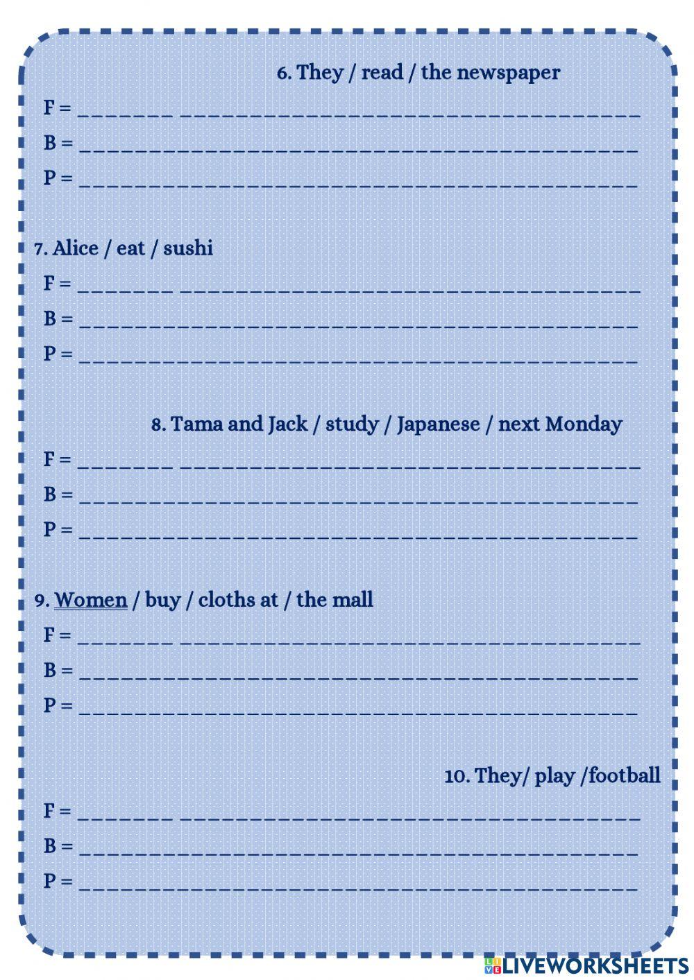 Future Tense Question | Narumol | Live Worksheets