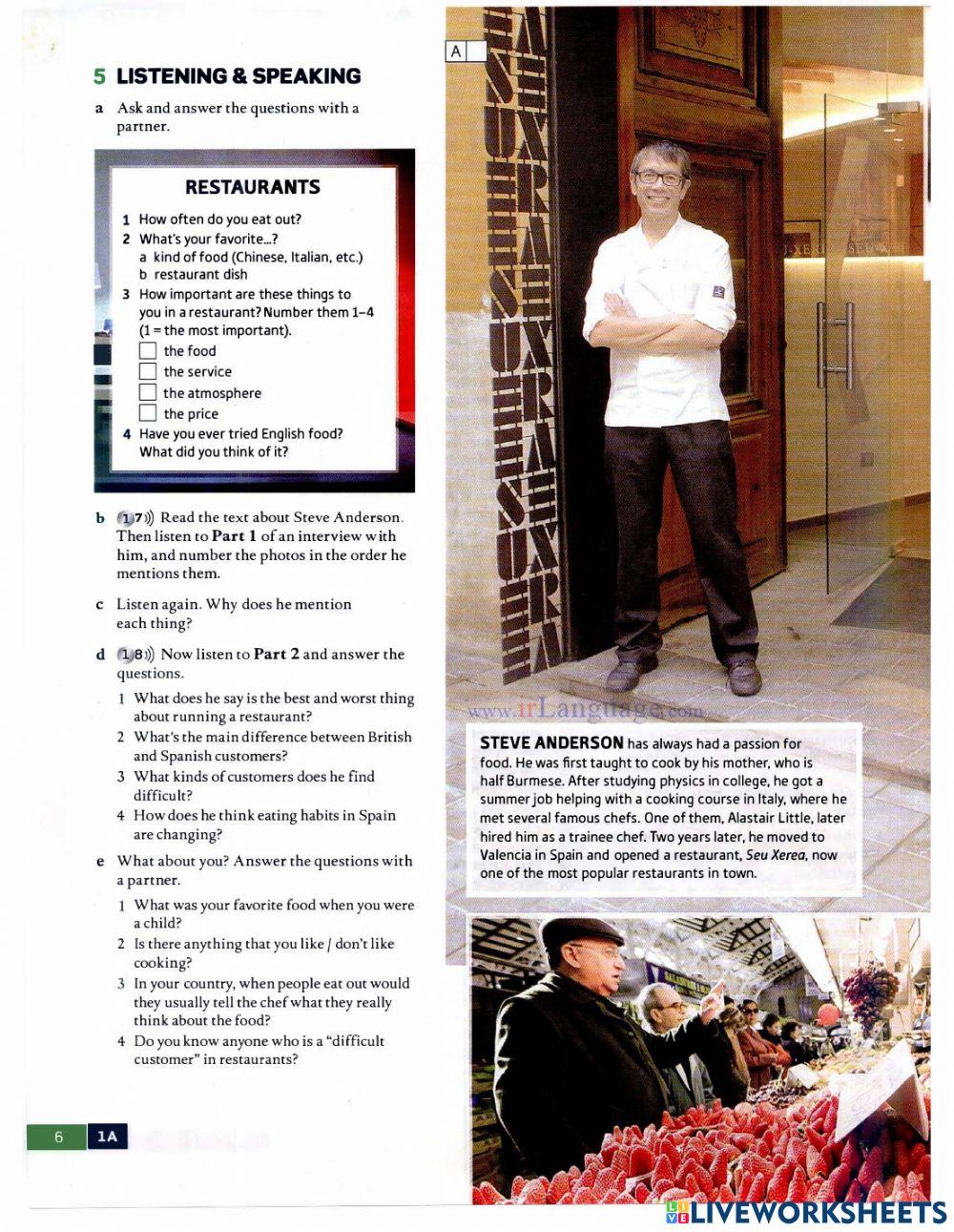 Unit 1a online exercise for | Live Worksheets