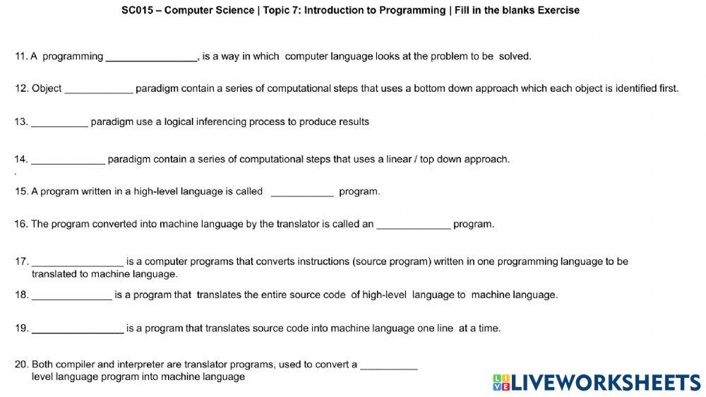 SC025-Topic1-Fi… | Free Interactive Worksheets | 1843141
