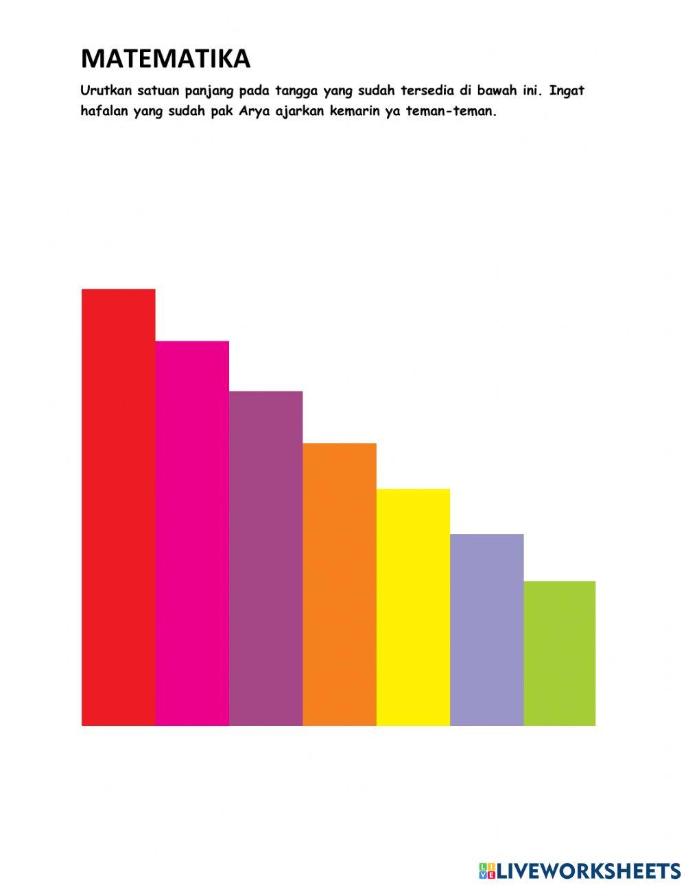 urutan satuan panjang online exercise for | Live Worksheets