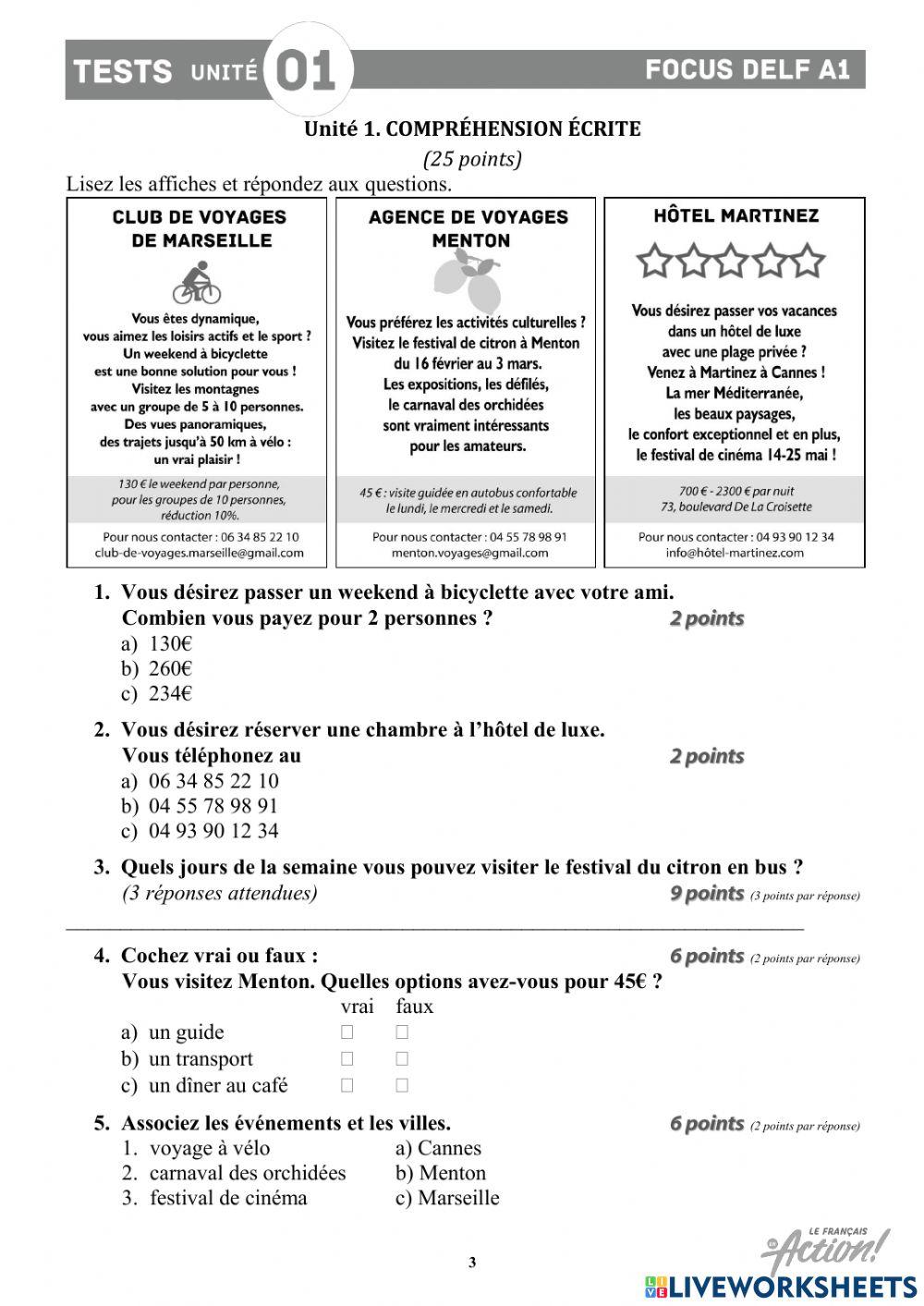 A1.1 CO1 online exercise for | Live Worksheets