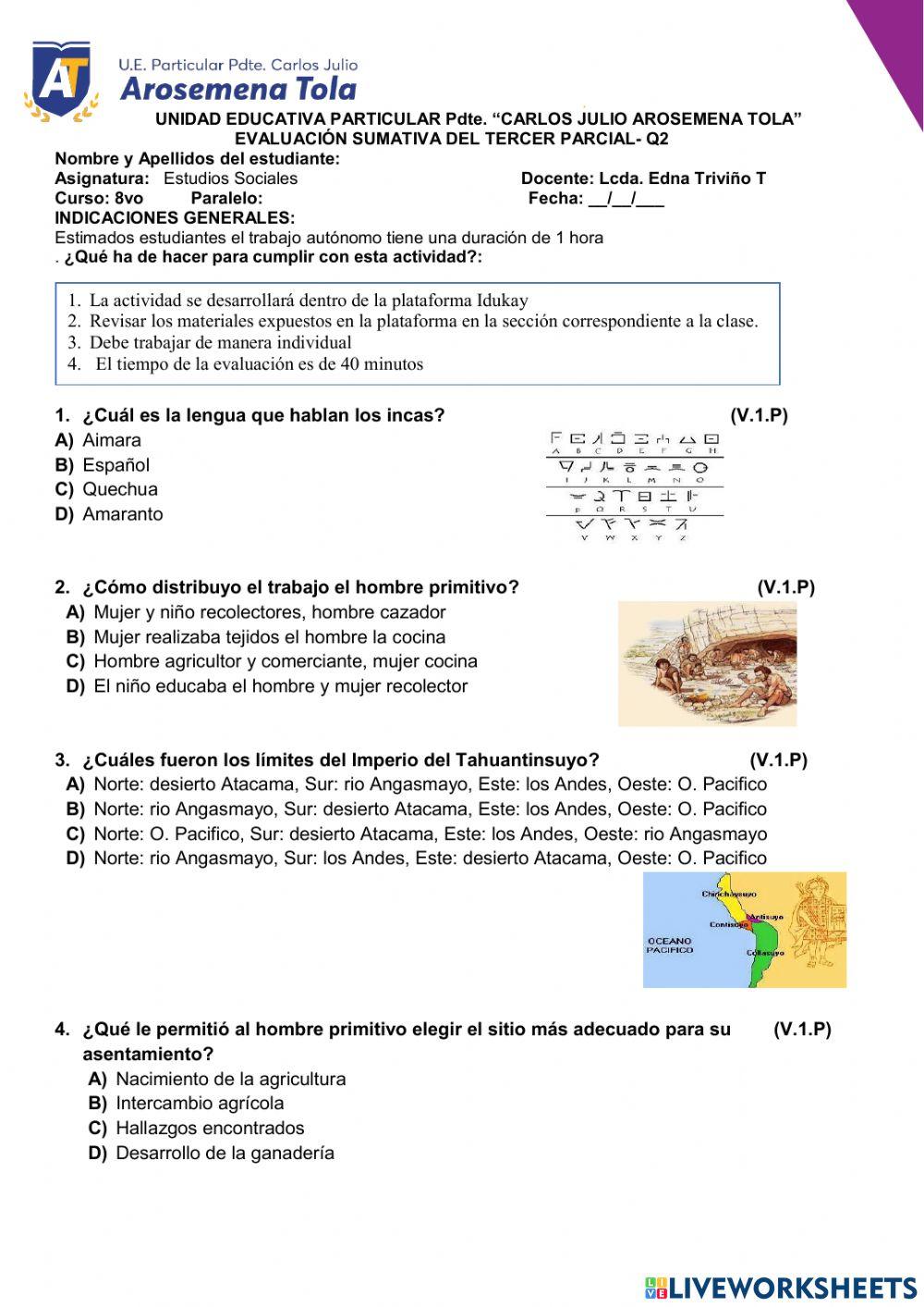 8vo interactive worksheet | Live Worksheets