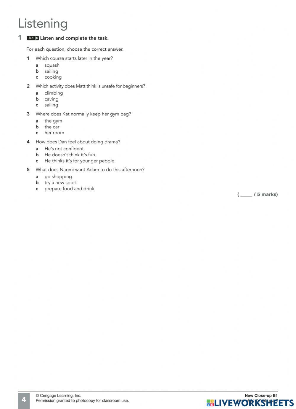 Unit 8 Test online exercise for | Live Worksheets