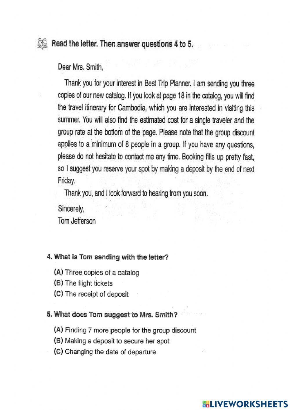 TOEFL PRACTICE STEP2 BOOK3 TEST1 READING online exercise for | Live ...