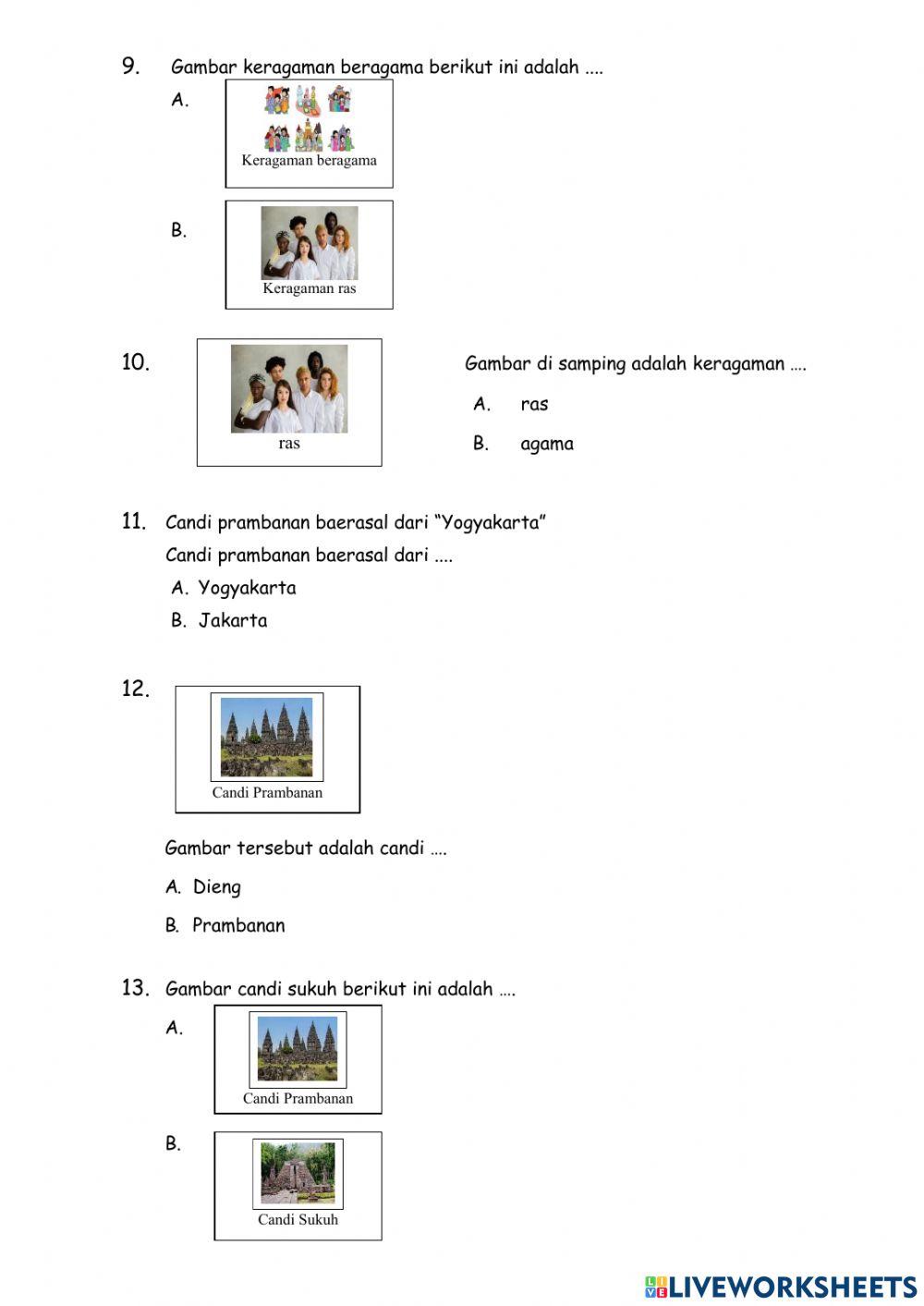 Ips online exercise for Kelas 6 | Live Worksheets