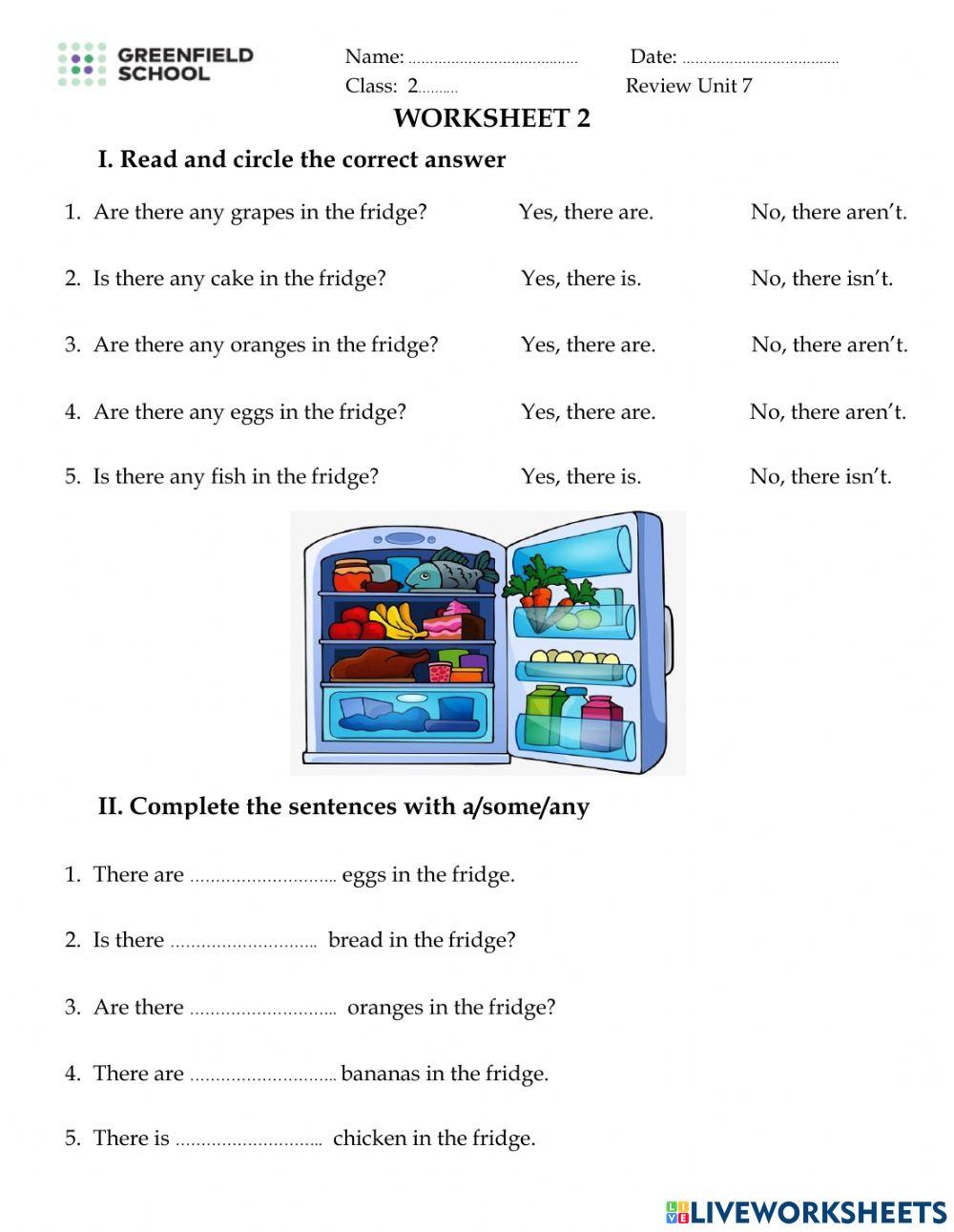 Look 2 -Unit 7 … | Free Interactive Worksheets | 1885454