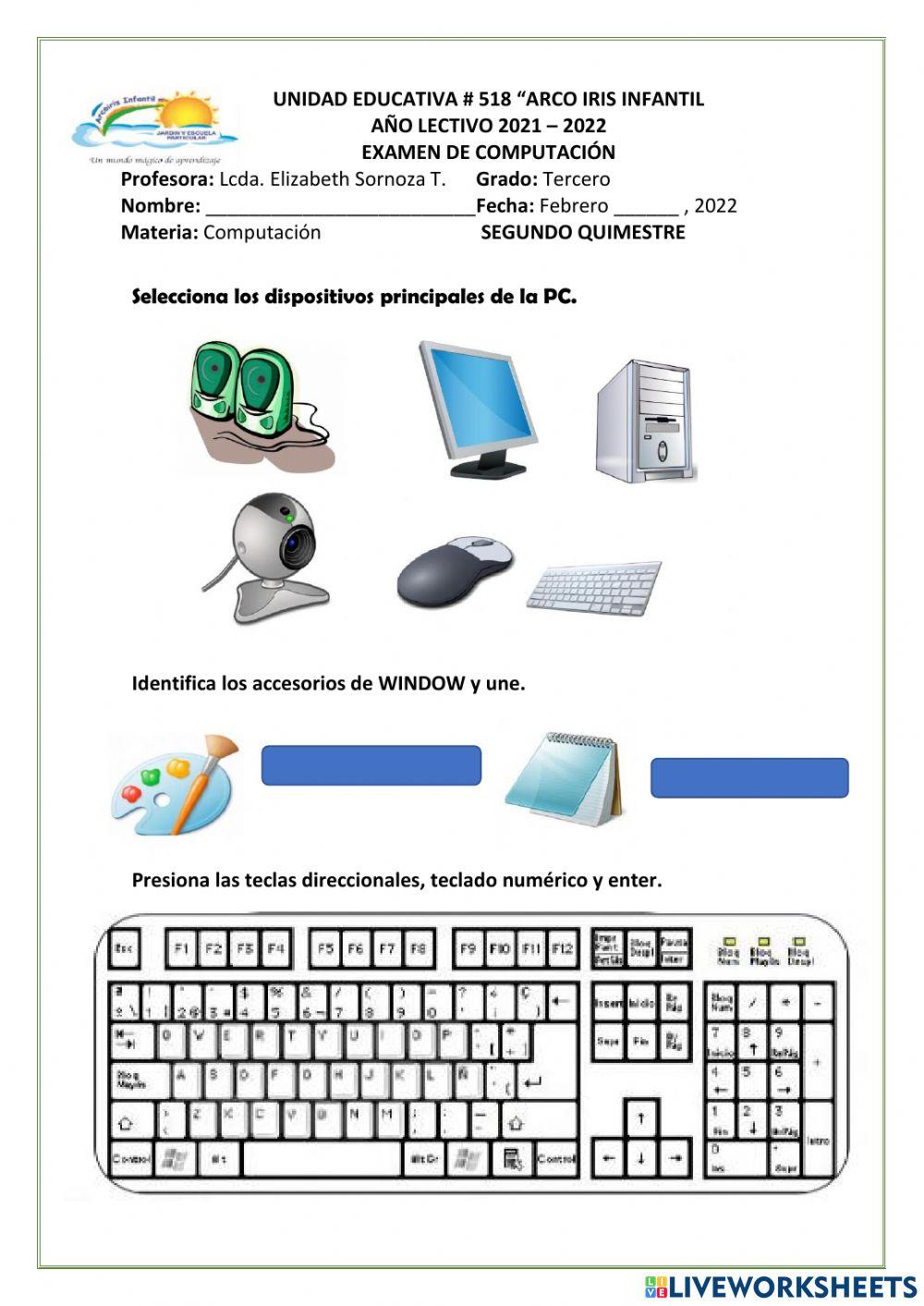 3ero EXA COMPU 2Q worksheet | Live Worksheets