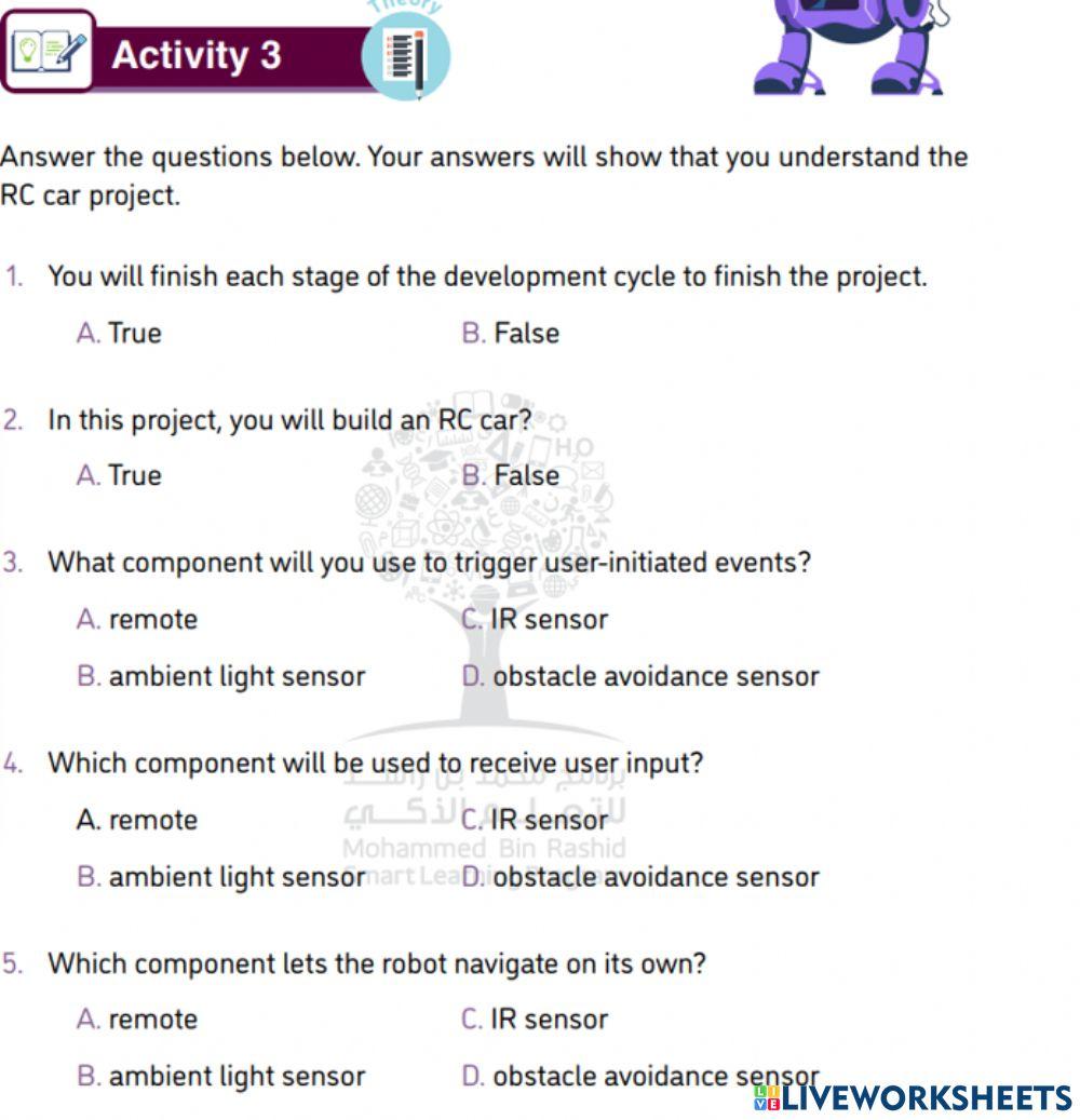 G6 project Activity 3 online exercise for | Live Worksheets