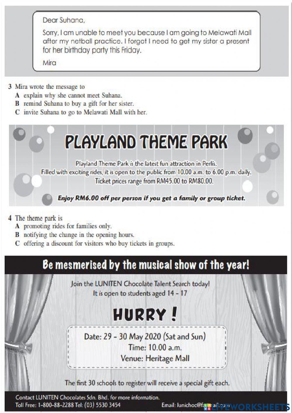 FORM 1 ENGLISH PDPR MODULE 21-02-2022 online exercise for | Live Worksheets