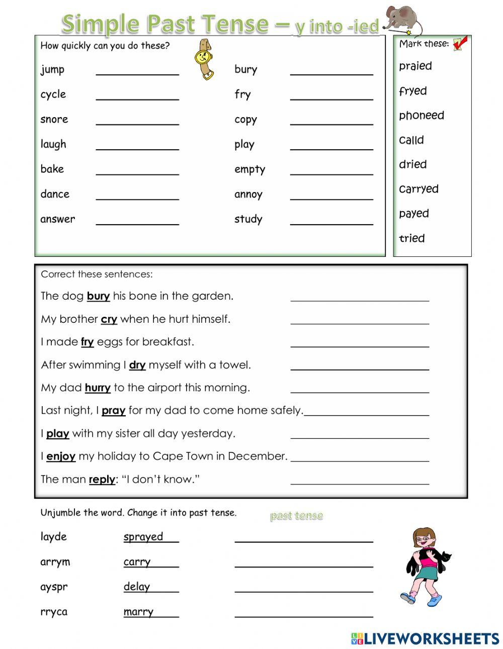 Simple Past Tense Review | Tamiko Leacock | Live