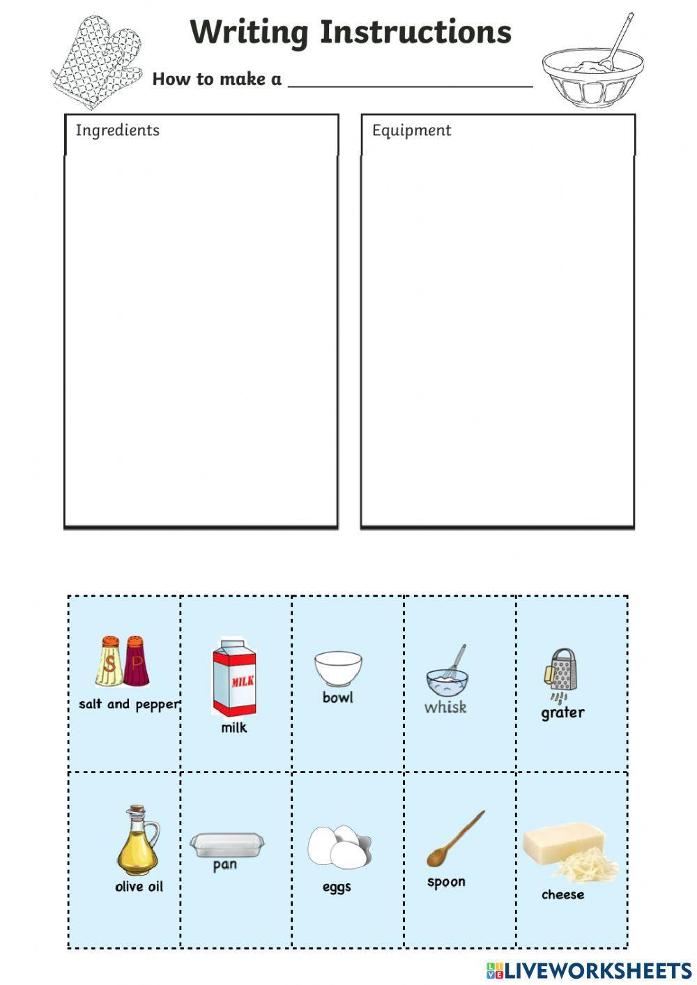 1886920 | Cooking words | dwaldron | LiveWorksheets