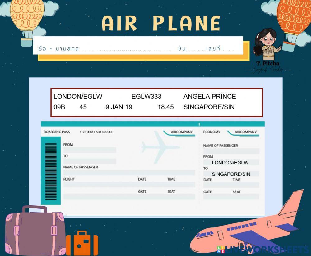 3551597 | Air Plane Ticket | pitcha_c | LiveWorksheets