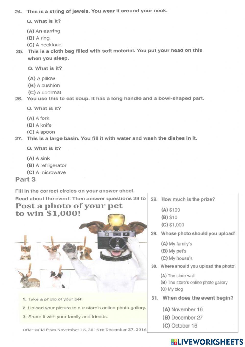 Teacher Jennifer TP S1B2 Practice test worksheet | Live Worksheets
