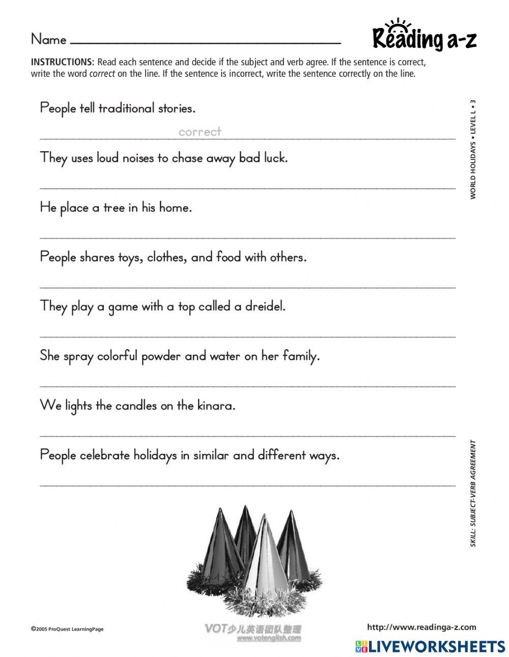 Holiday activity interactive worksheet | Live Worksheets