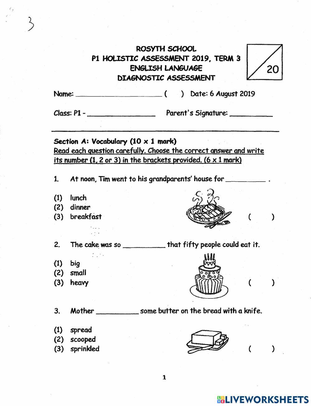 Verb tobe exercise for Grade 2 | Live Worksheets