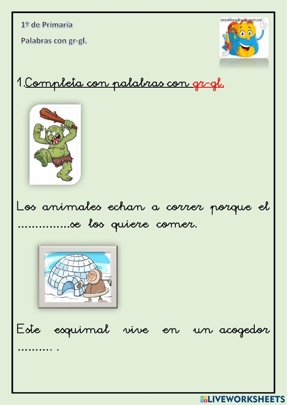 Palabras con gr-gl 1889442 | David García Blanco | Live