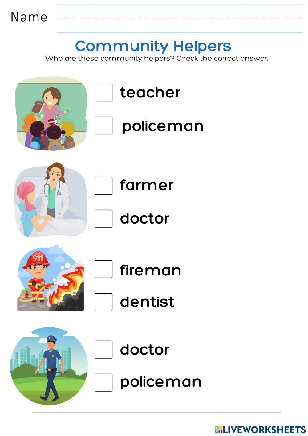 Community Helpers for COT 2746280 | hnnh05 | Live