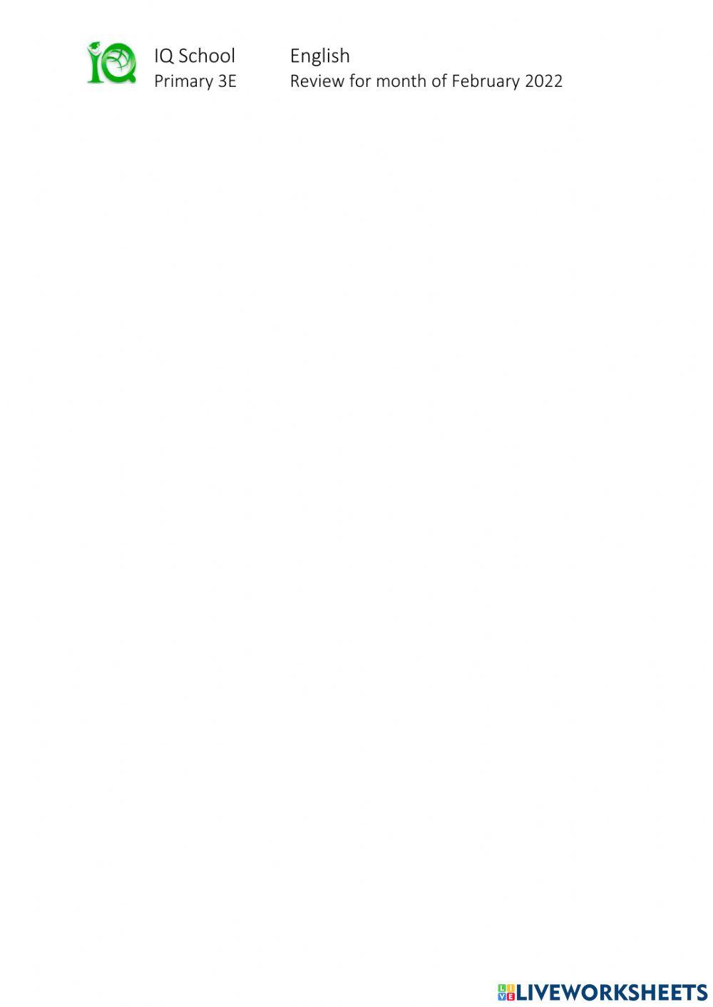 Express English Feb worksheet | Live Worksheets