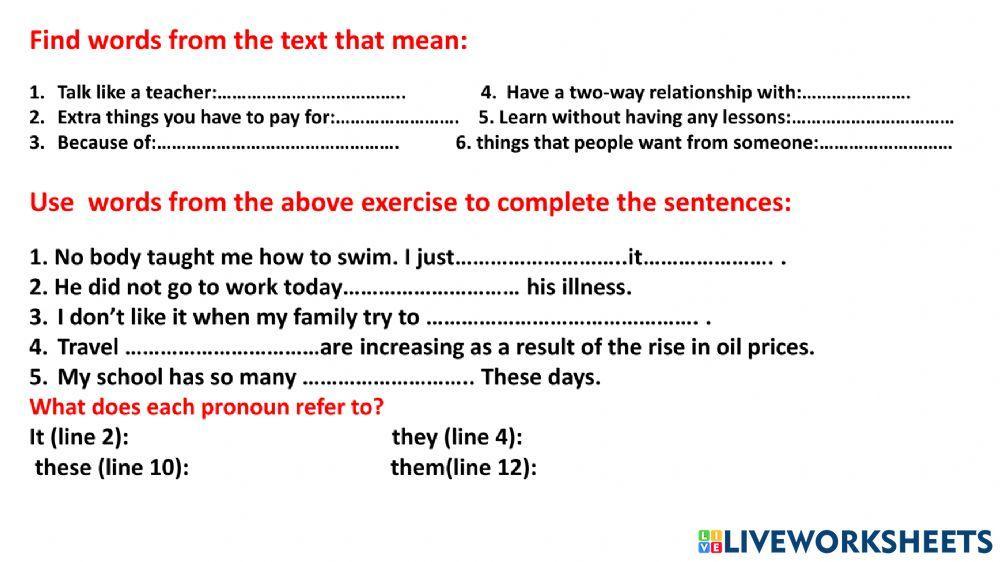 Tourist guide a… | Free Interactive Worksheets | 1889991