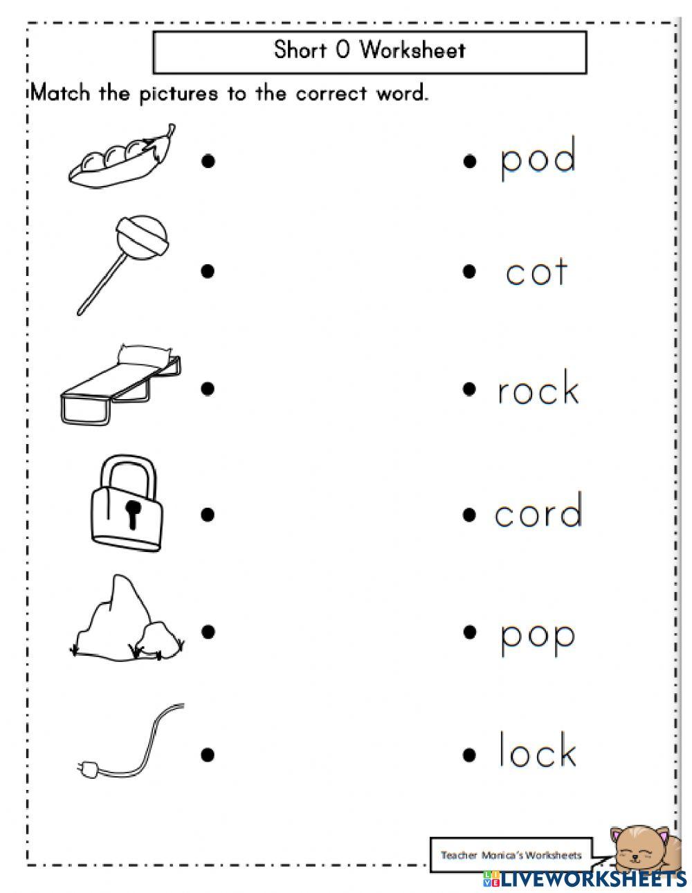 Short o online exercise for | Live Worksheets