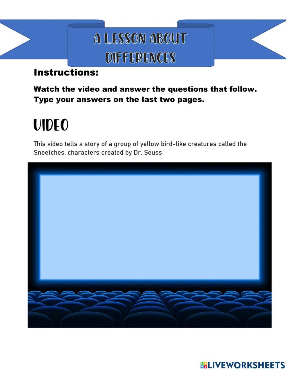 1890302 | Our Differences | avmo | LiveWorksheets