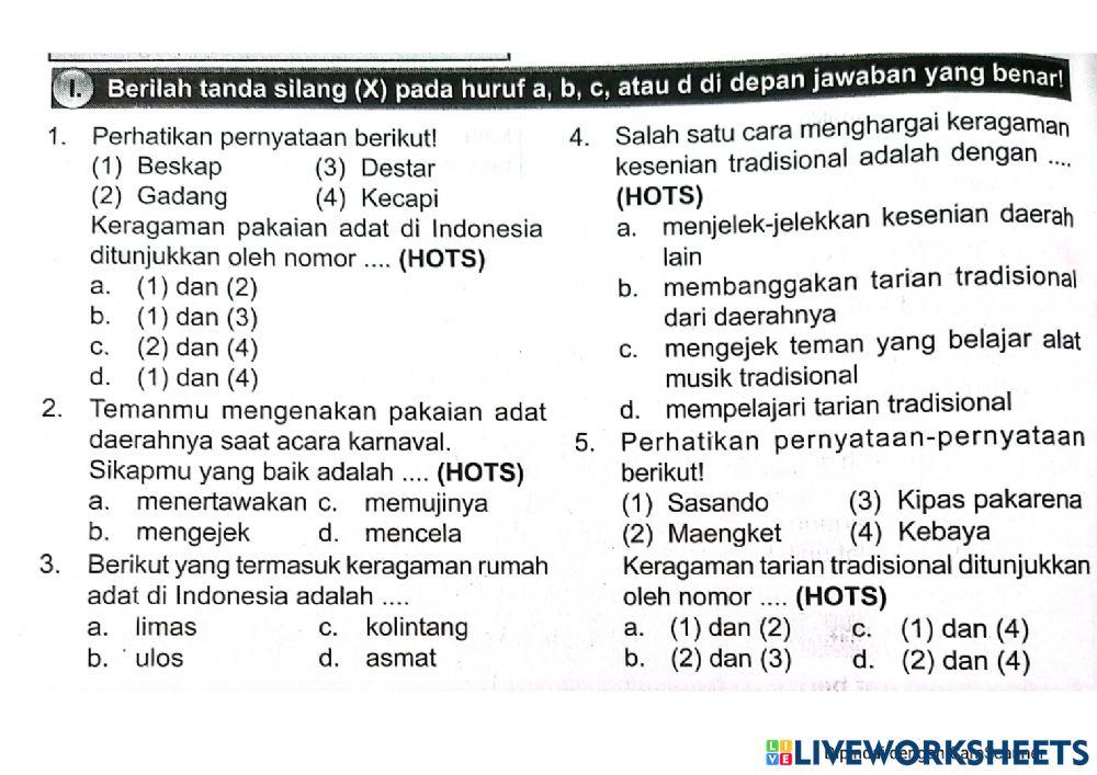 Tema 7 2258 | Meri Andani | Live Worksheets