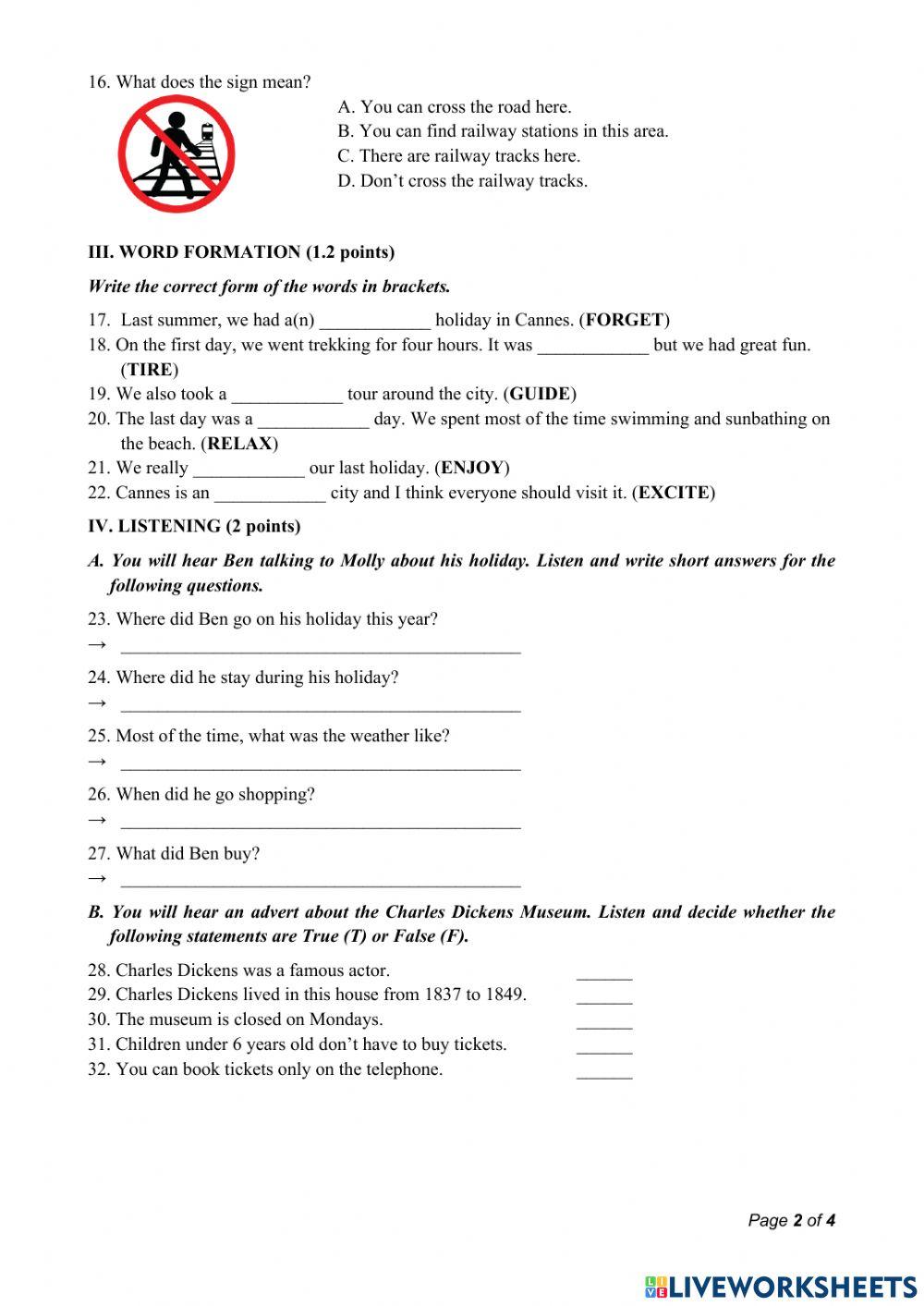 Grade 6-Right on-Unit 5 online exercise for | Live Worksheets