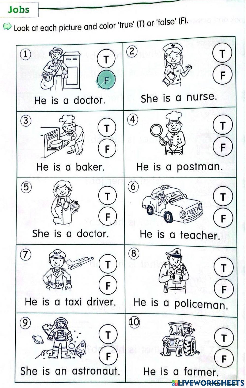 Jobs2 2257 | Namfon1122 | Live Worksheets