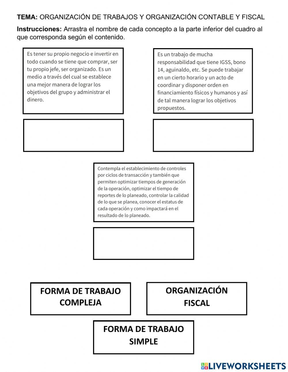 Conceptos básicos de contabilidad interactive worksheet | Live Worksheets Conceptos básicos de contabilidad interactive worksheet | Live Worksheets