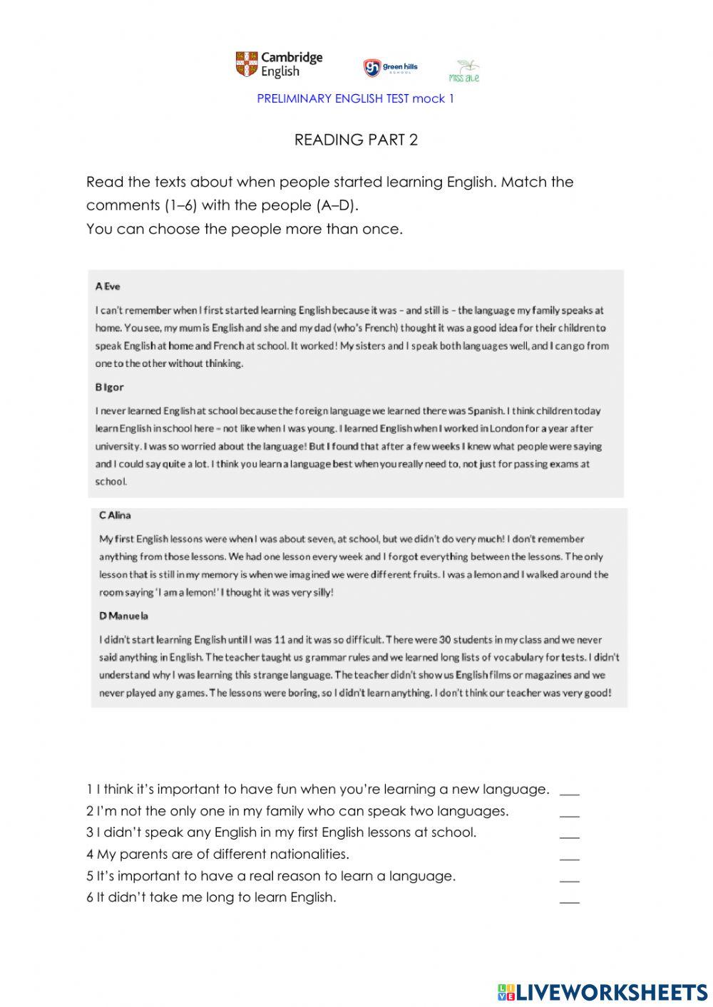 1893919 | Preliminary reading practice | Alejandra