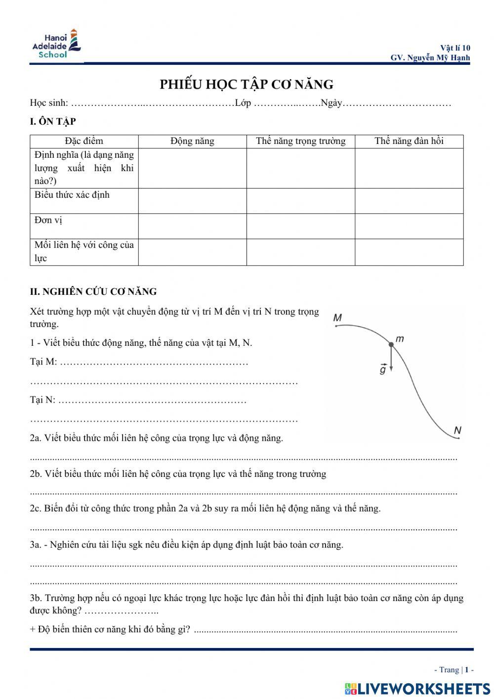 Định Luật Bảo Toàn Năng Lượng Lớp 9 Khám Phá Khái Niệm Công Thức Và