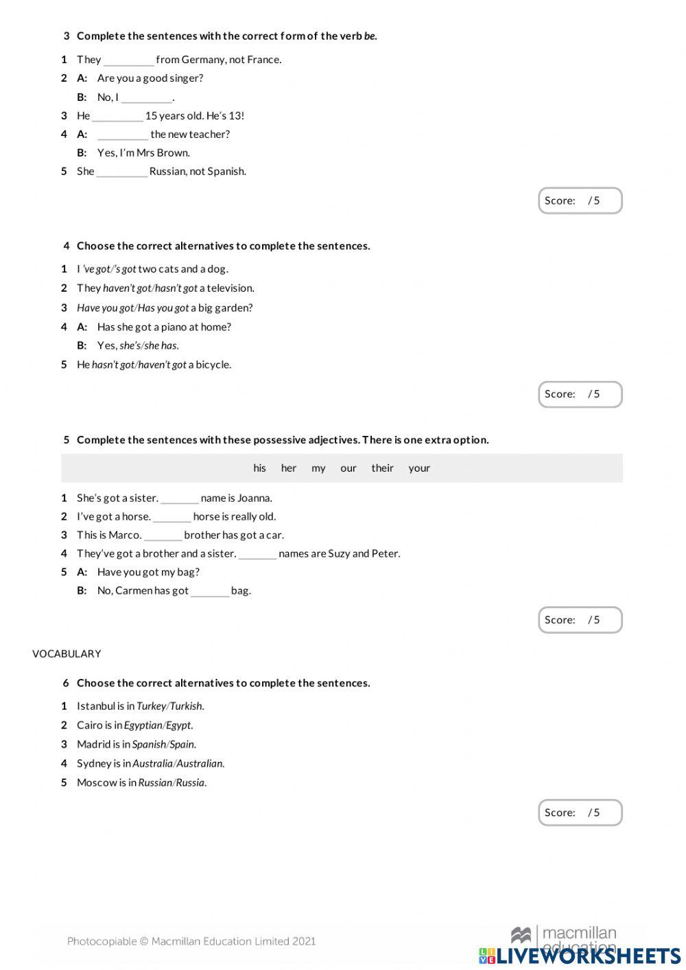 1st grade- 2nd trimestrial online exercise for | Live Worksheets