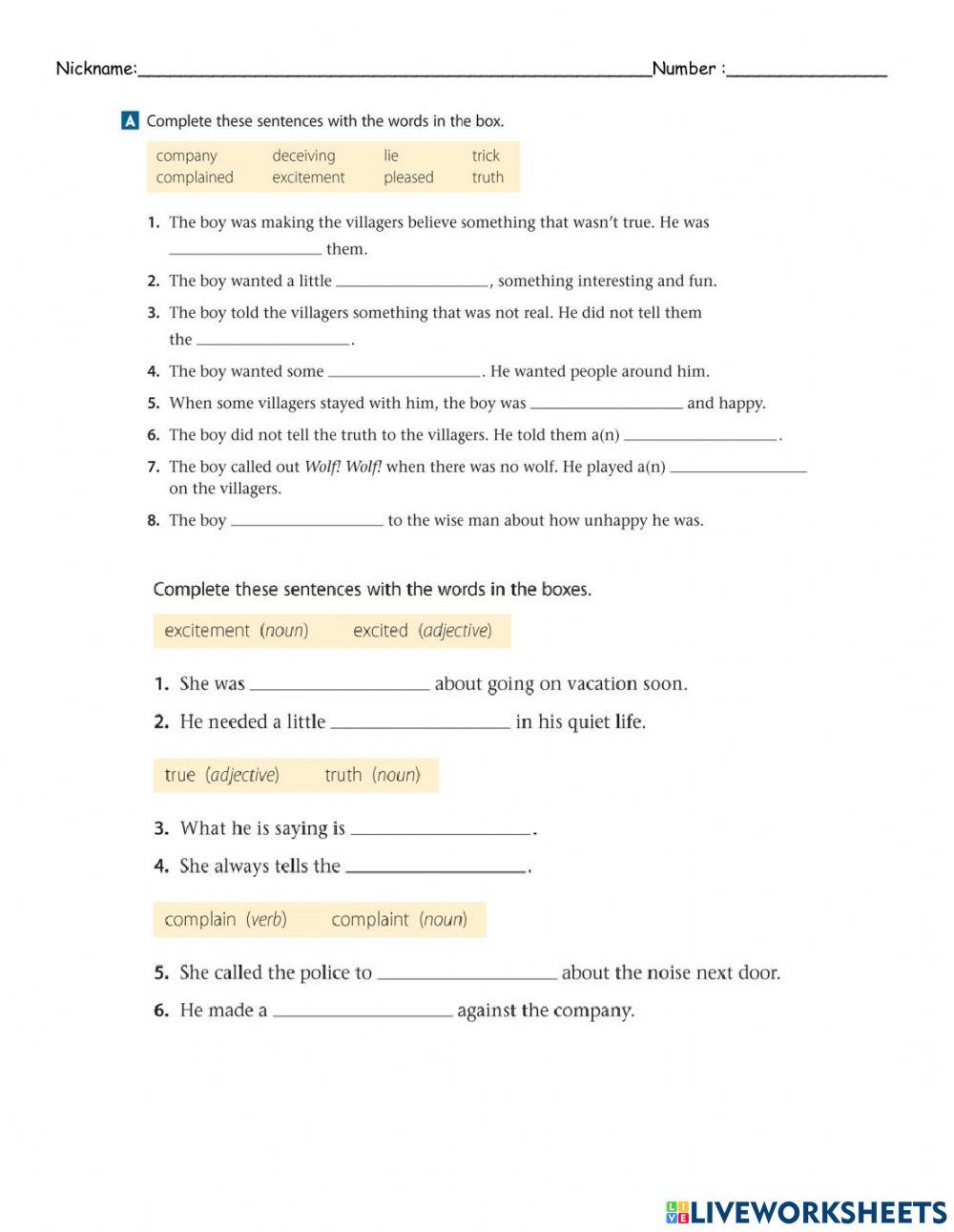 M4 Reading Comprehension ( fable) 4059548 | tolits | Live