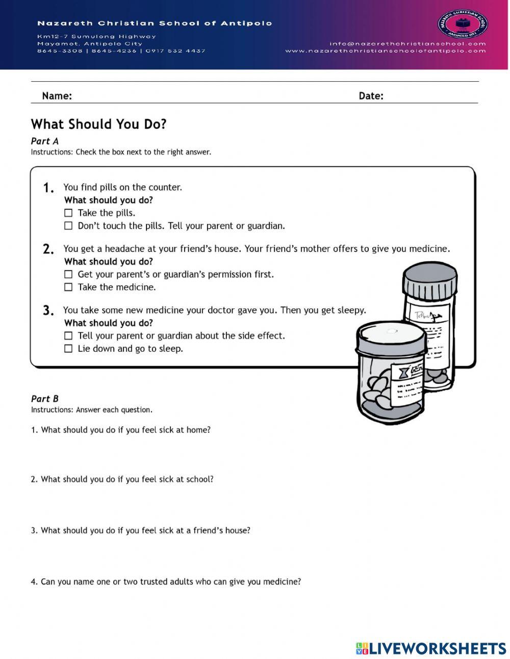 Q3-Health Activity online exercise for | Live Worksheets