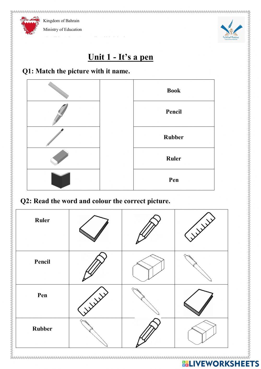 School things online exercise for | Live Worksheets