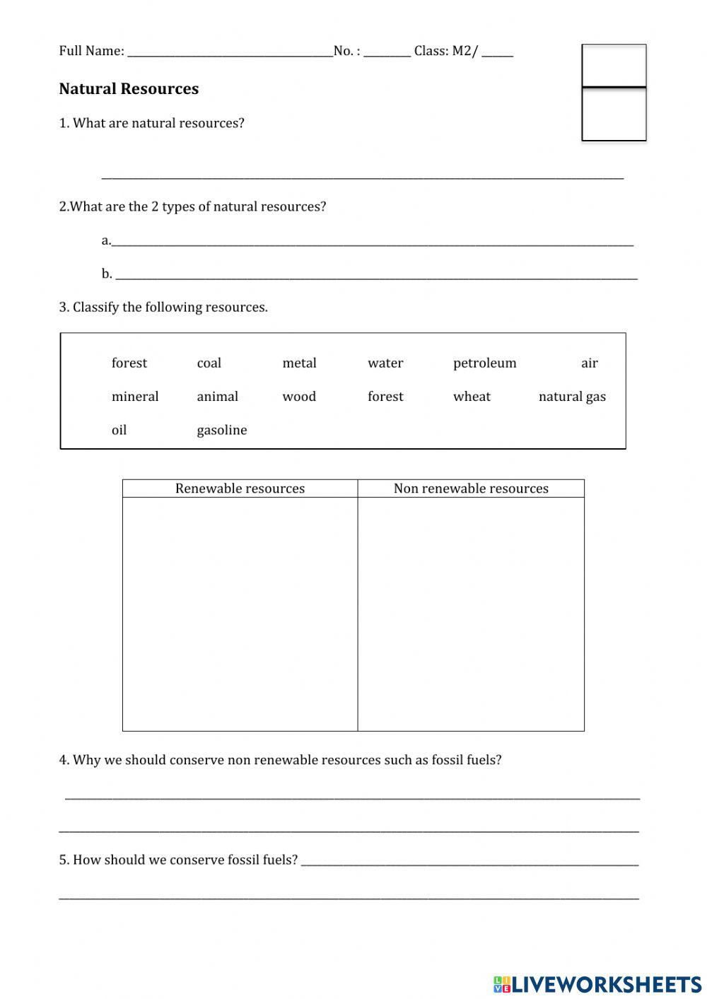 4192334 | Natural resources | Angie_321 | LiveWorksheets