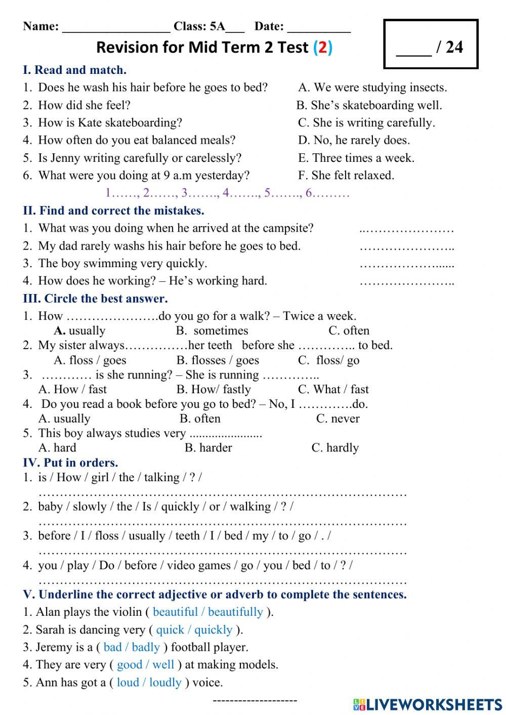 G52 interactive worksheet | Live Worksheets