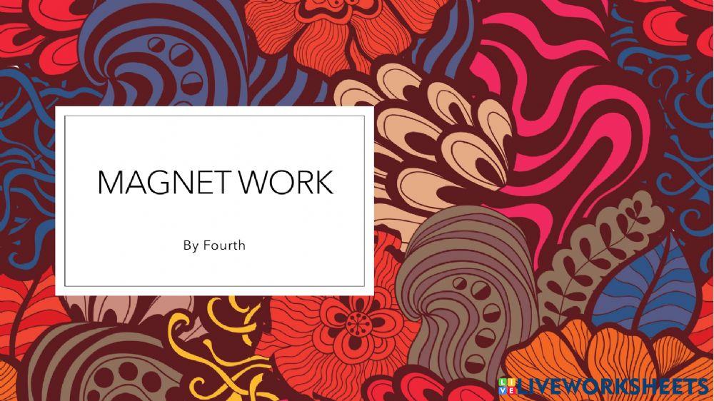 Magnet Work Drag worksheet | Live Worksheets