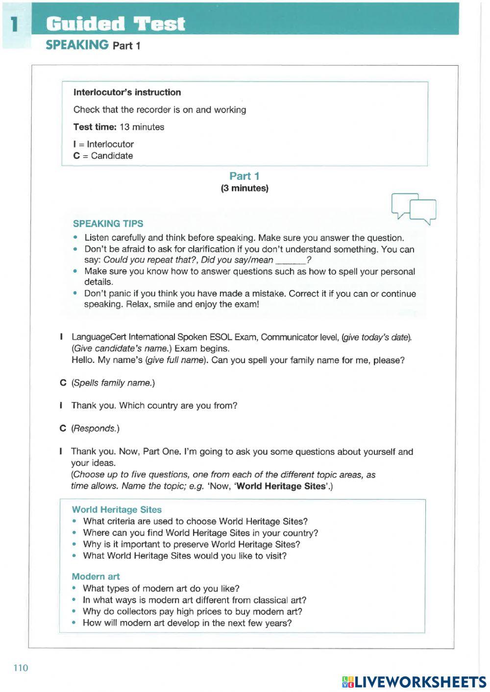 Languagecert B2… | Free Interactive Worksheets | 2750729