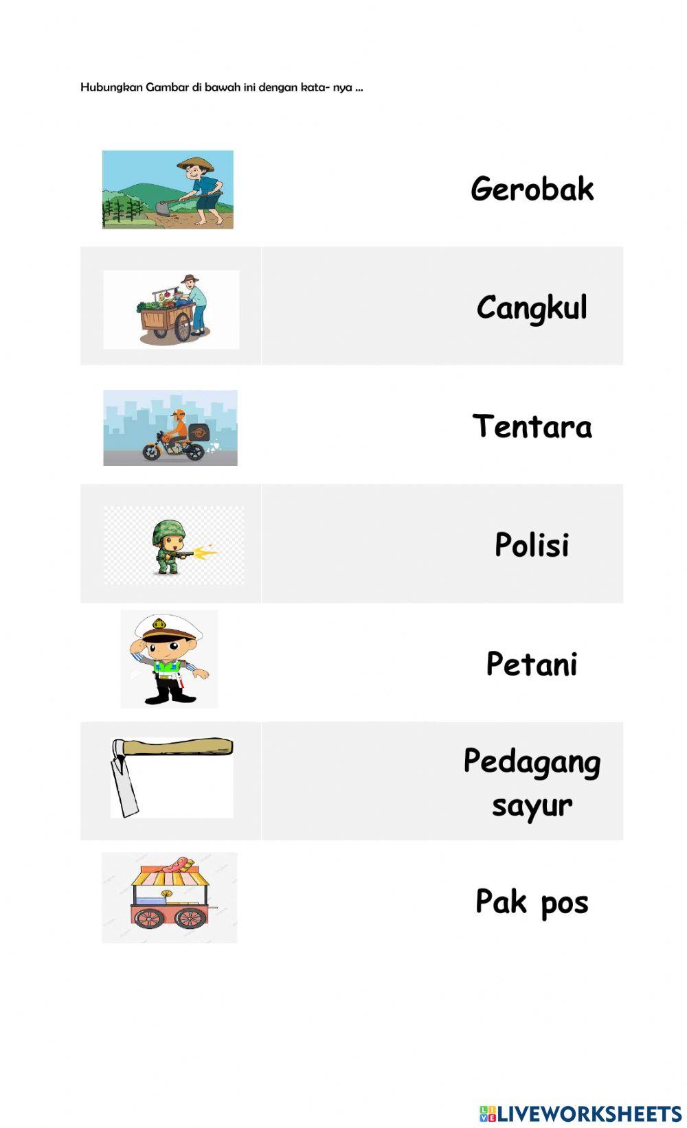 Menghubungkan gambar dengan kata 1895453 | Mely Amelia