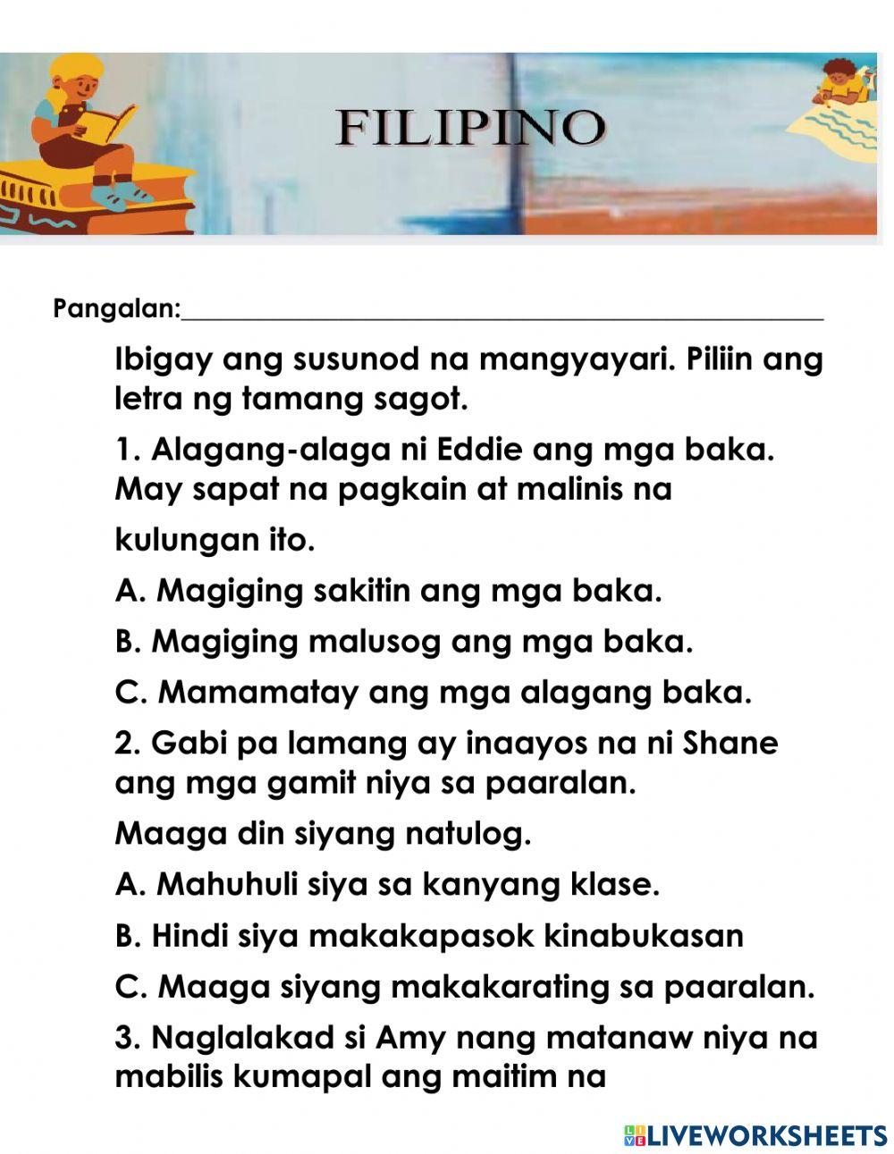1895512 | Filipino week 2 Q3 | marie junneth verga 1895512 | Filipino week 2 Q3 | marie junneth verga