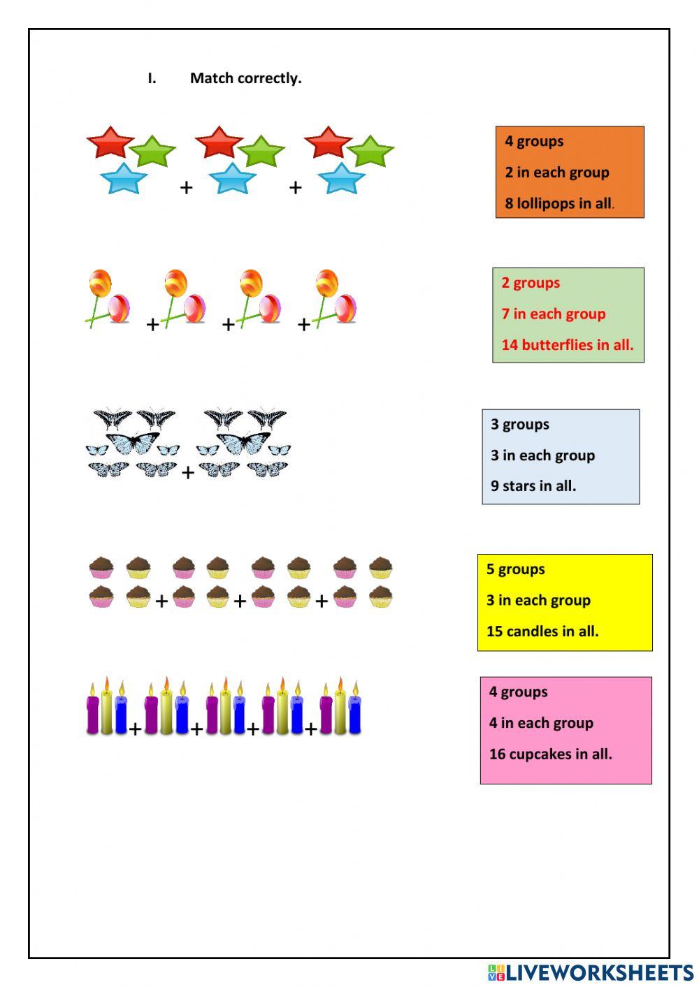 Cl,1 Math online exercise for | Live Worksheets