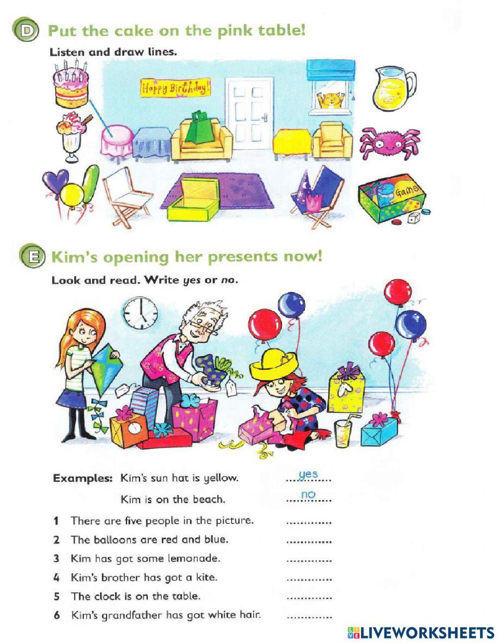 Kim's birthday | Free Interactive Worksheets | 1896534