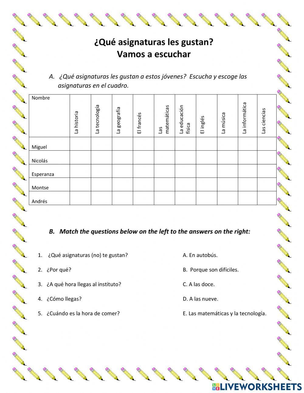 Listos 1 Module 3 review online exercise for | Live Worksheets