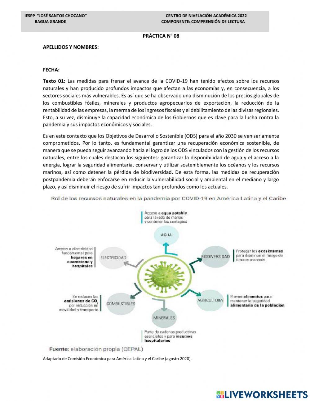 Practica 08 worksheet | Live Worksheets