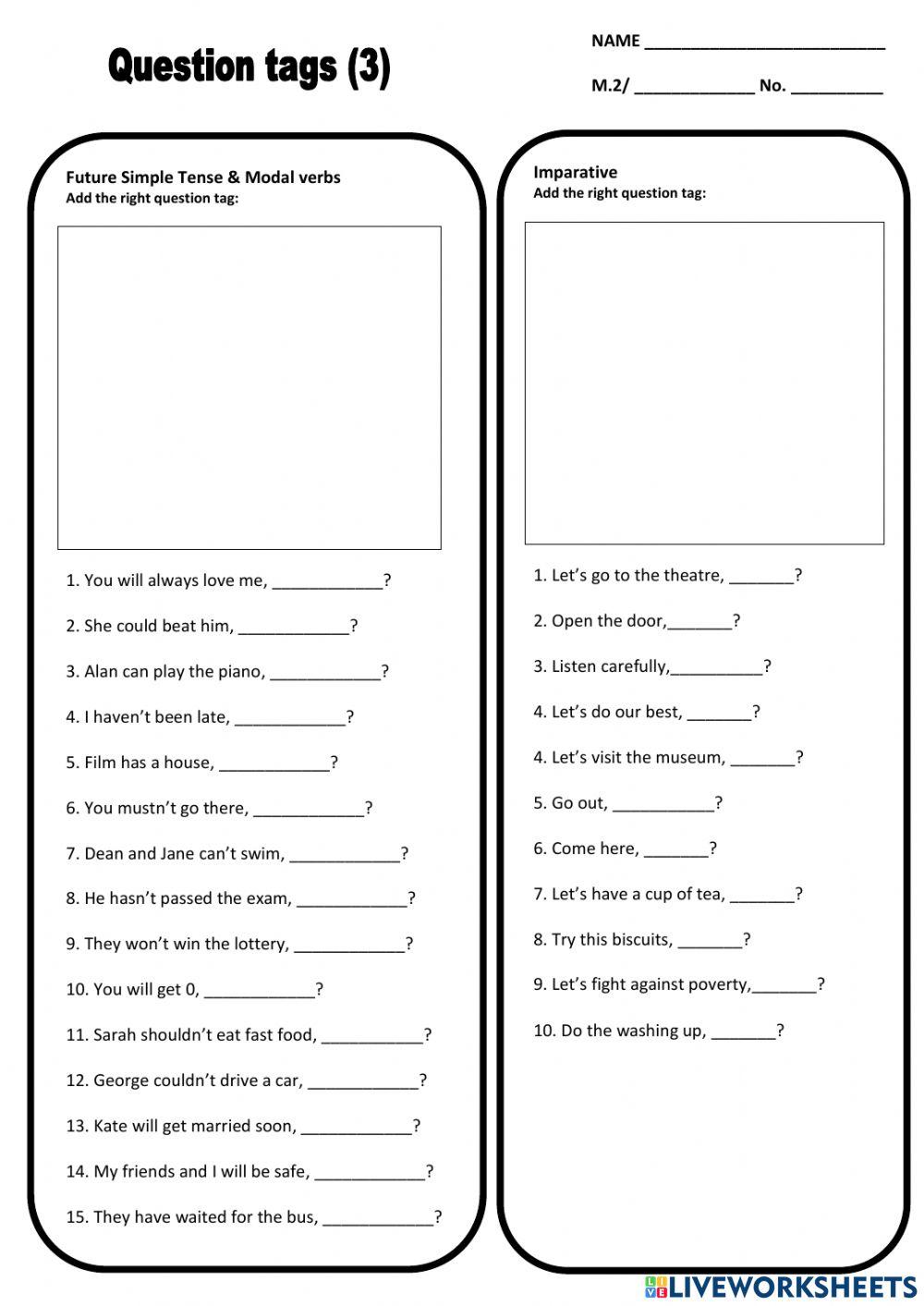 M.2 QT3 online exercise for | Live Worksheets
