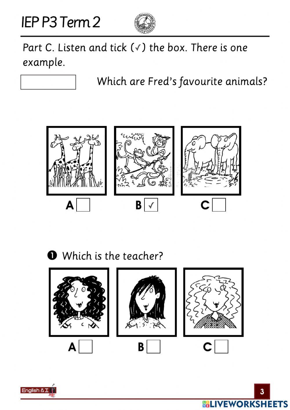 IEP G6 End of Term Test 3553938 | E_and_I