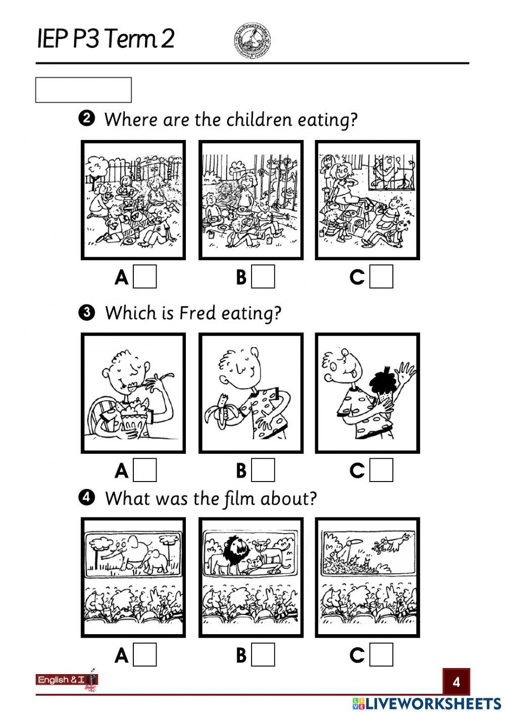 IEP G6 End of Term Test 3553938 | E_and_I