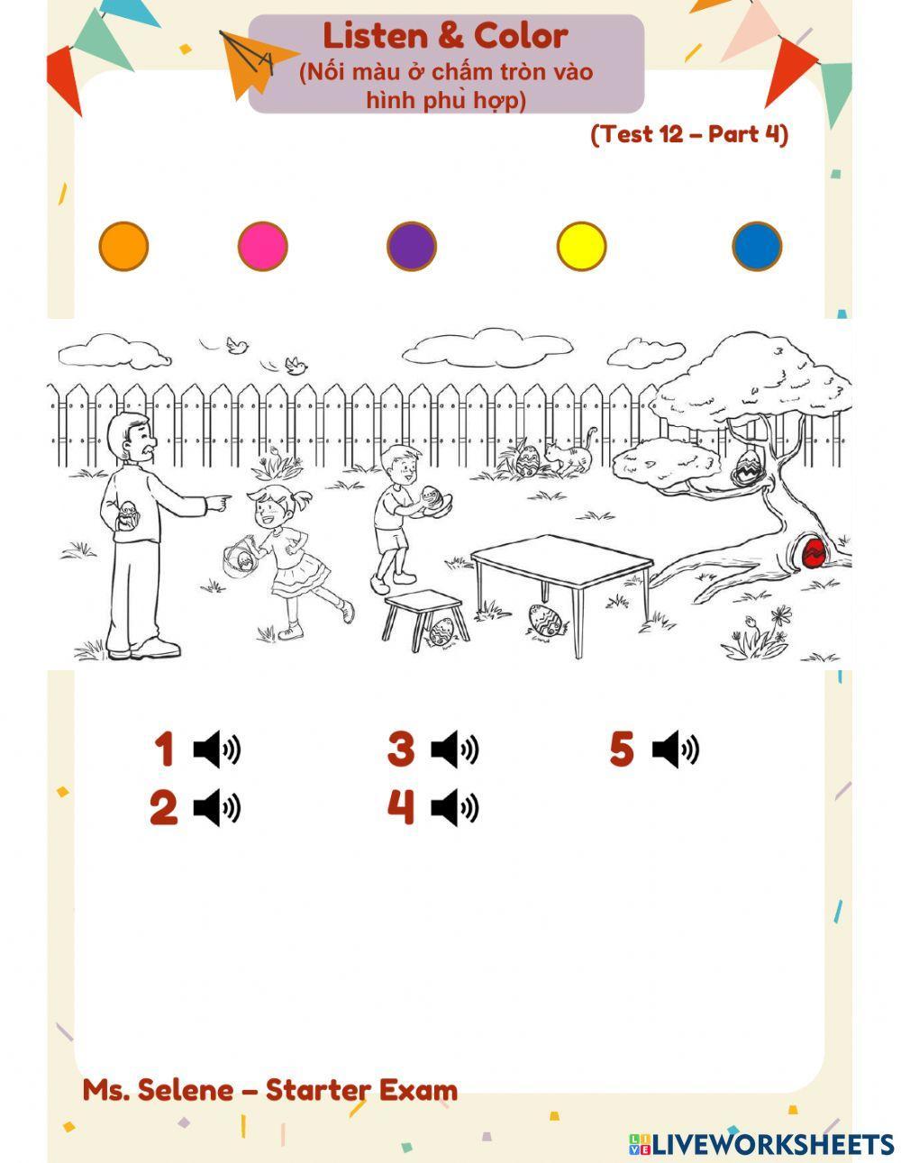 Starters Exam -… | Free Interactive Worksheets | 1897676