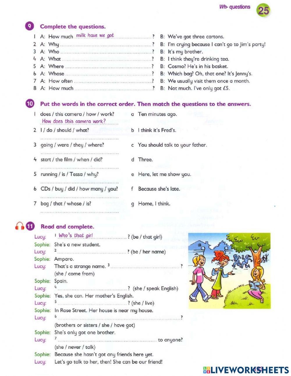 New Grammar Time 3-Page 132-133 online exercise for | Live Worksheets